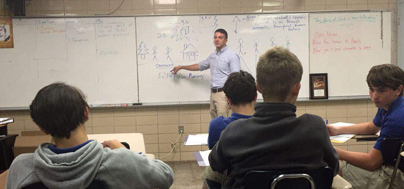 Franciscan Grad Christopher Sturgill Takes on Freshman Religion – The ...